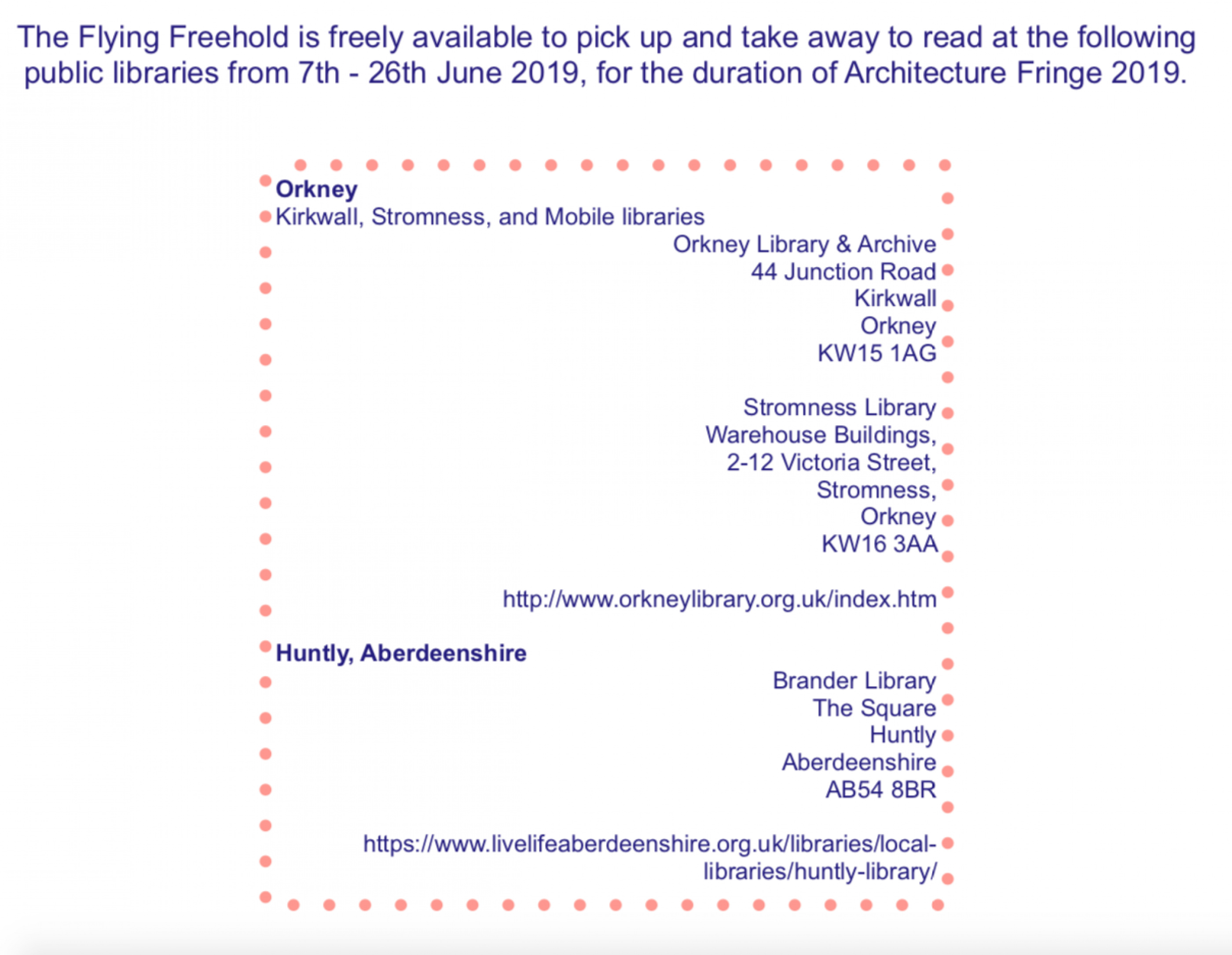 The Flying Freehold | Architecture Fringe