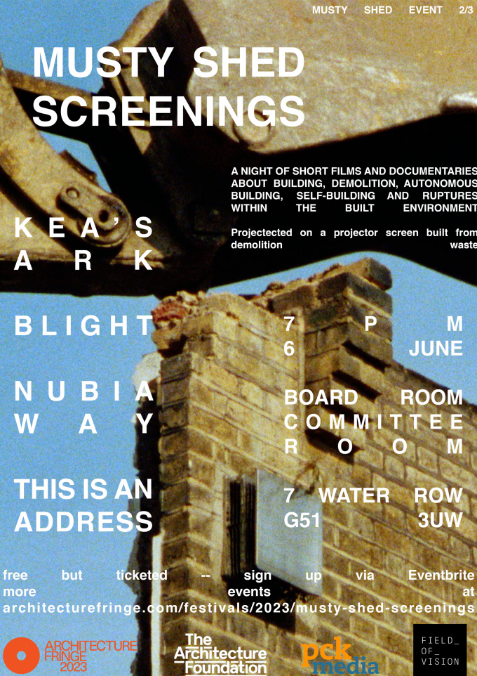 Musty Shed Screenings | Architecture Fringe